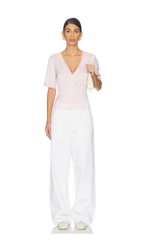 BAUM UND PFERDGARTEN Baum und Pferdgarten Melonie Top with Lace Trim